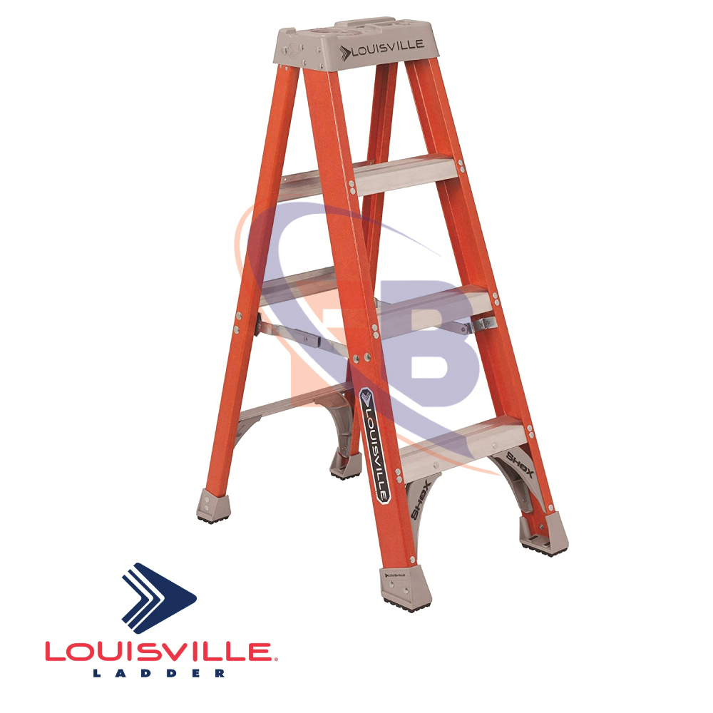 LOUISVILLE LADDER 4-FOOT FIBERGLASS STEP LADDER – Eastbank Electrical ...